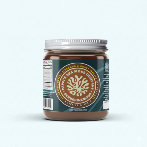 The BerberineMoss with Ceylon Cinnamon & Honey 16oz. Jar – Pappi's Sea ...